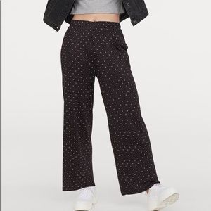 Divided | Pants & Jumpsuits | Hm Divided Wide Leg Polka Dot Jersey ...